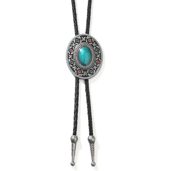 Accessories | Western Cowboy Bolo Tie Men Leather Necktie Leather Cord ...